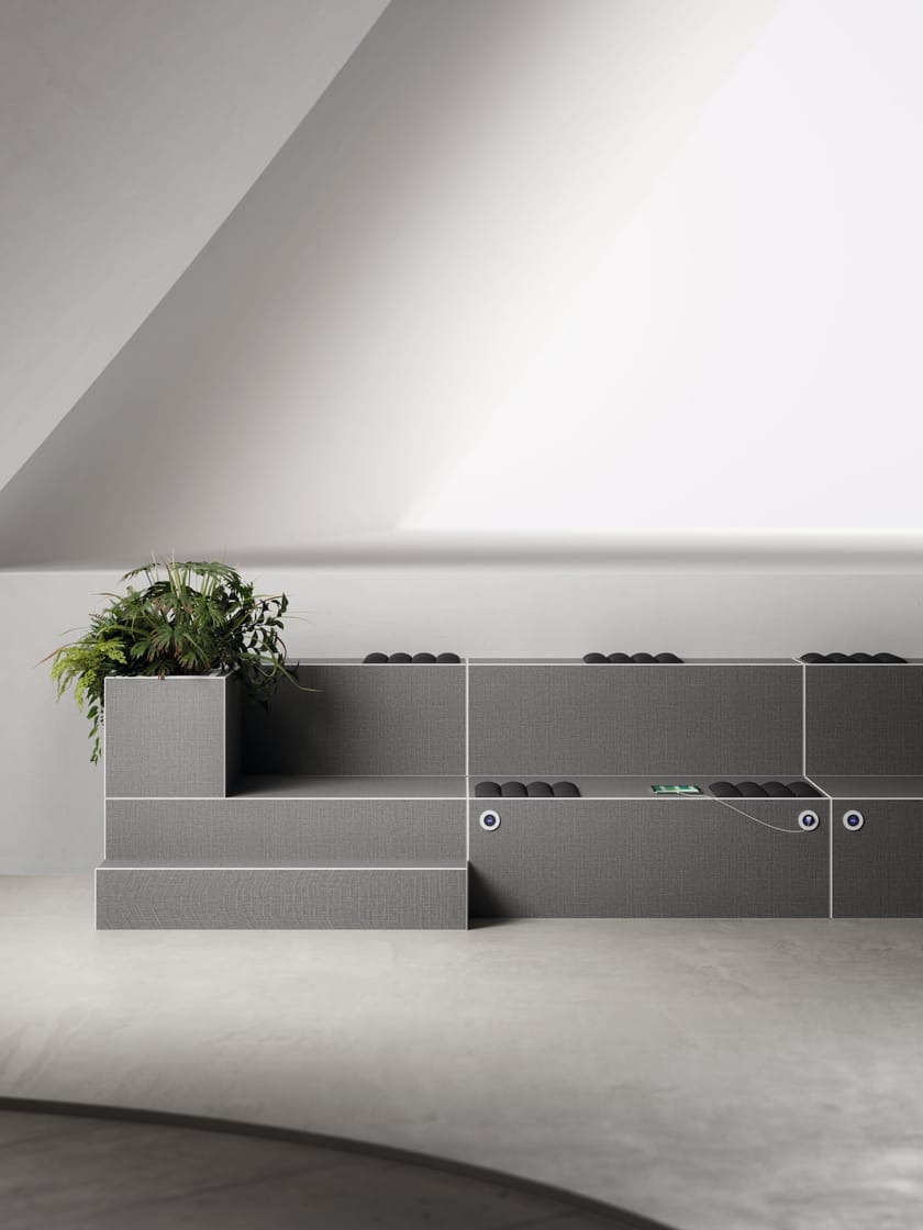 SHELL Acoustic felt office partition By DVO