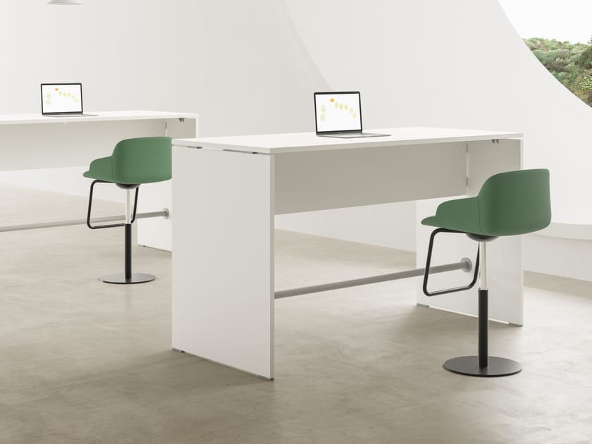 TREKO Mesa alta rectangular en melamina By DVO | design Antonio Morello