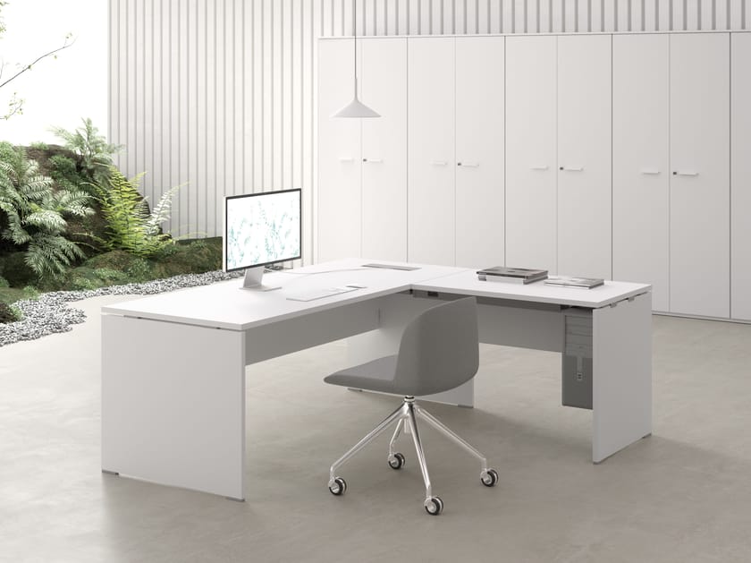 TREKO Sectional rectangular melamine office desk By DVO | design ...