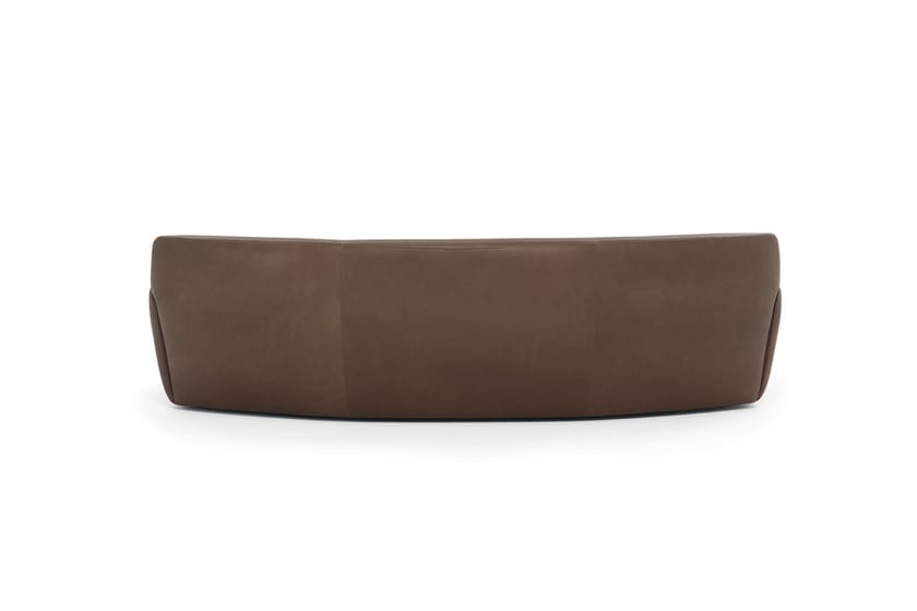 AMI Curved leather sofa By De Padova | design Yabu Pushelberg