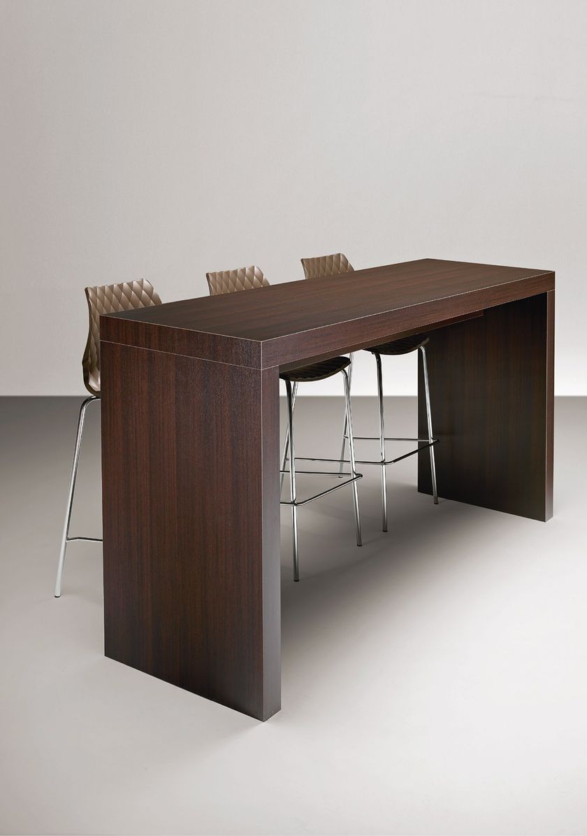 Mesa alta rectangular en laminado DECK 501-A By mETALmobil