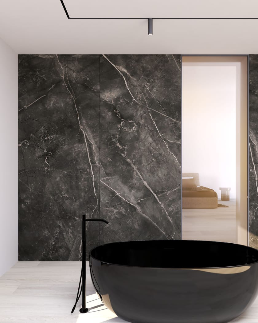 CLAP!WALL – PANELS Large marble-effect wall panels for interior ...
