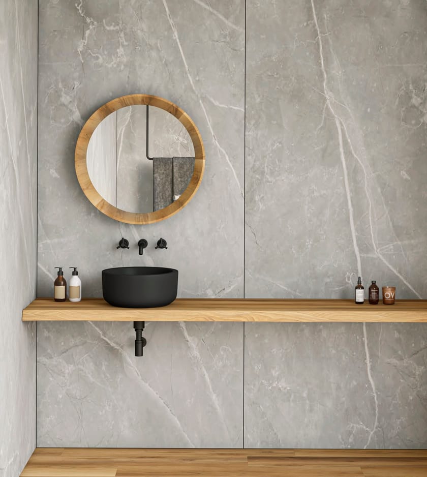 CLAP!WALL – PANELS Large marble-effect wall panels for interior ...