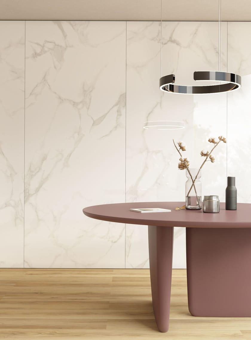 CLAP!WALL – PANELS Large marble-effect wall panels for interior ...