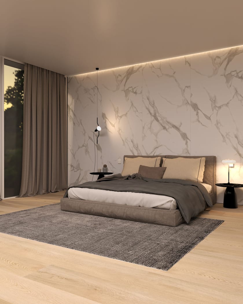 CLAP!WALL – PANELS Large marble-effect wall panels for interior ...