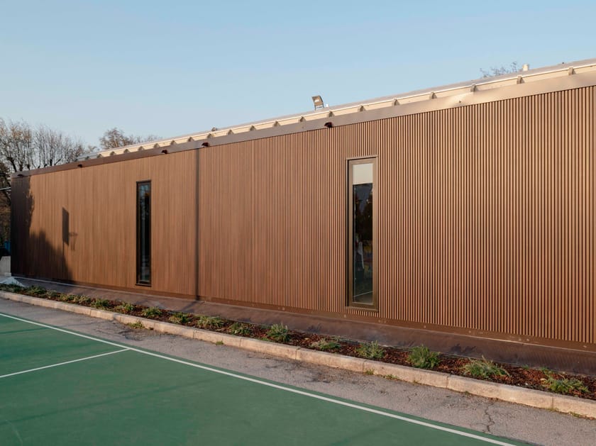 TWIX FIREWALL Rivestimento in legno composito By Déco