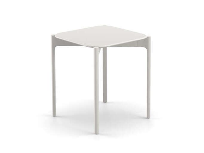 IZON Table d'appoint de jardin carrée en aluminium enduit de poudre By ...
