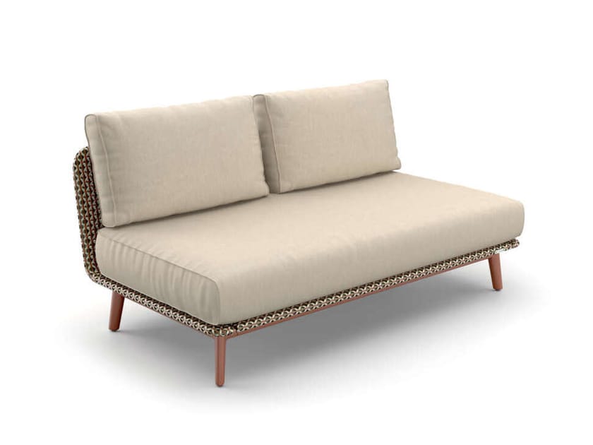 MBARQ 2 seater fabric garden sofa By Dedon | design Sebastian Herkner