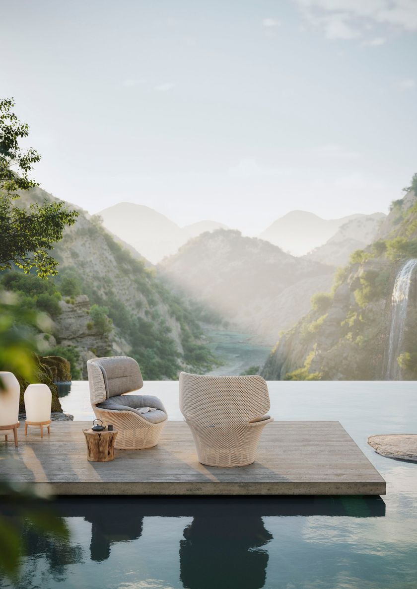 SEASHELL GRAND 花园扶手椅 By Dedon | design Jean-Marie Massaud