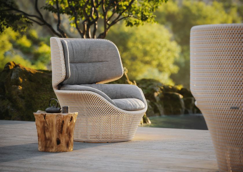 SEASHELL GRAND Garden armchair By Dedon | design Jean-Marie Massaud