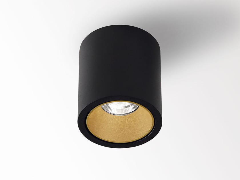 BOXY R SOFT DIM8 Round ceiling LED metal spotlight By Deltalight