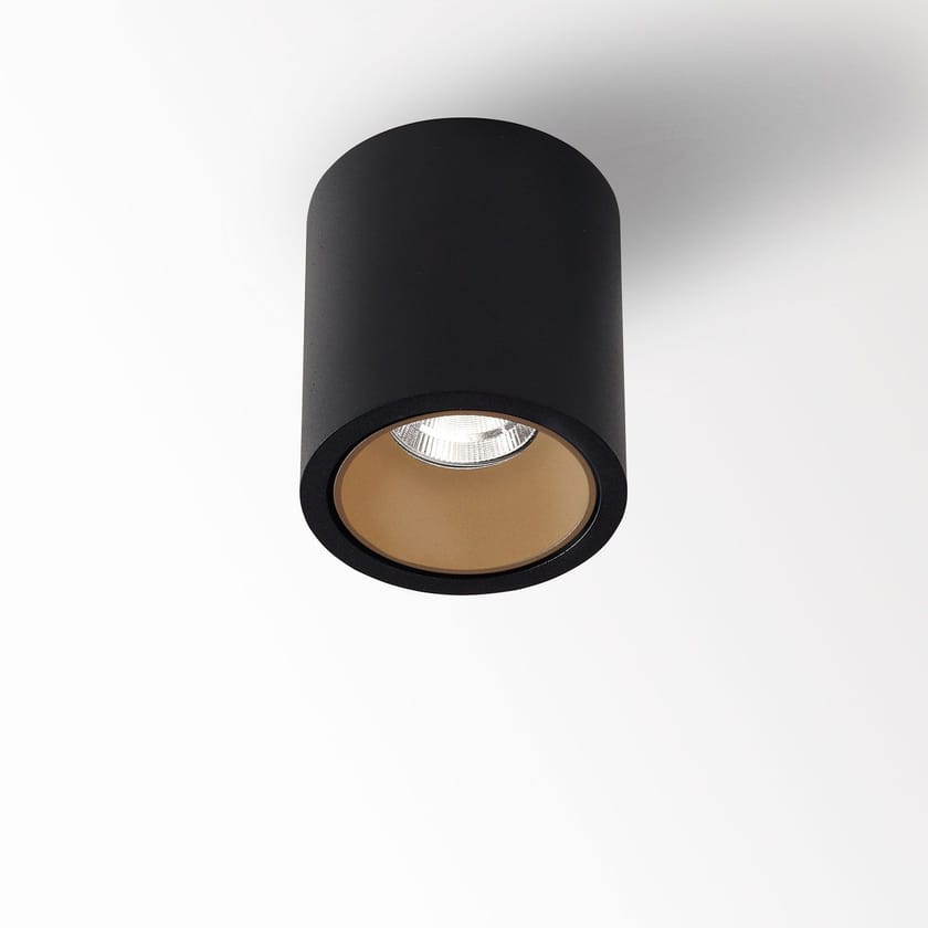BOXY R SOFT DIM8 Faretto rotondo a LED in metallo a soffitto By Delta Light