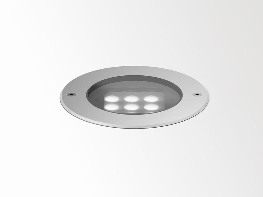 Segnapasso a LED a pavimento in alluminio per esterni LOGIC 190 R ...