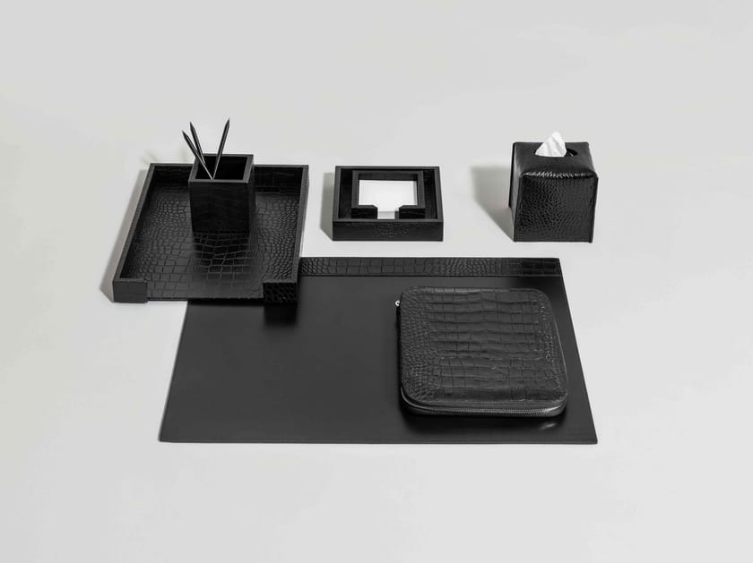 Desk set Leather desk set By Pinetti