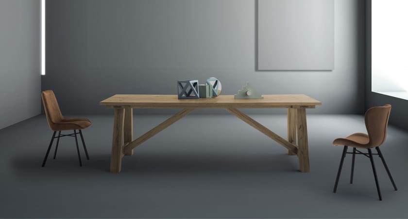 CASTLE Rectangular oak table By Devina Nais