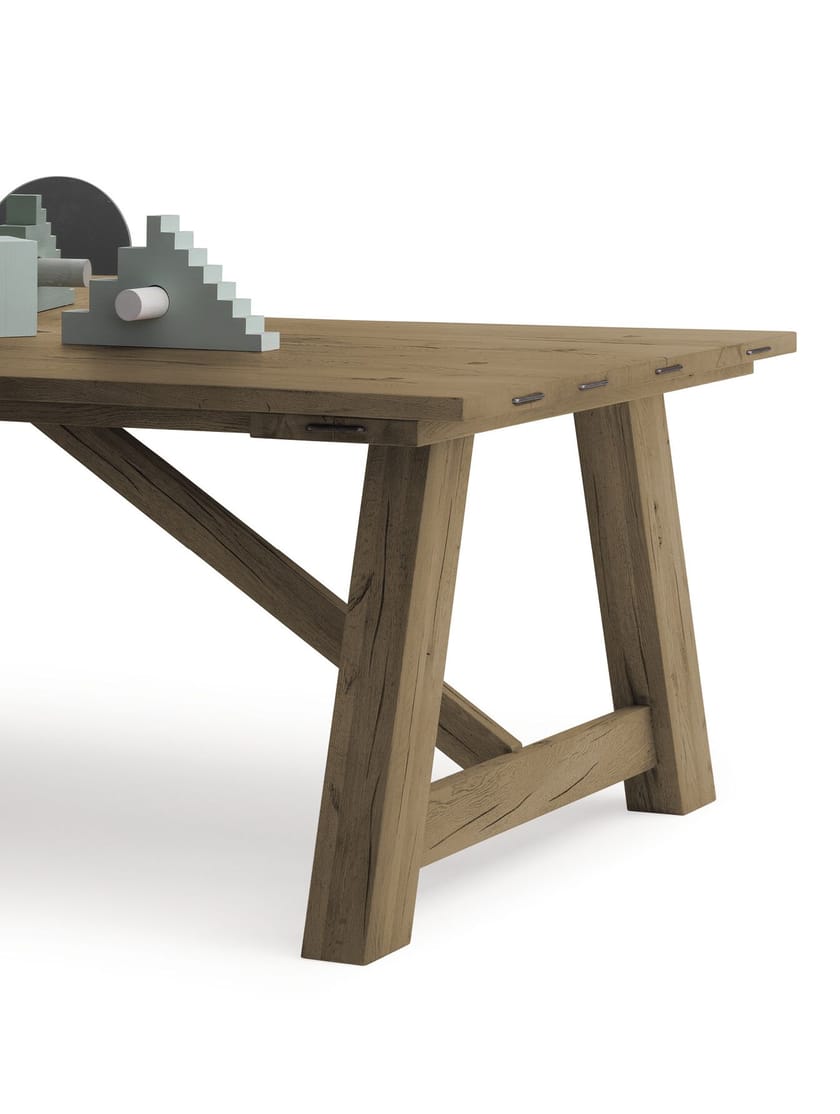 CASTLE Rectangular oak table By Devina Nais