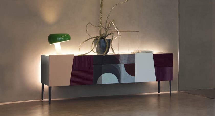 ZERO.16 DECO Wooden sideboard with doors By Devina Nais