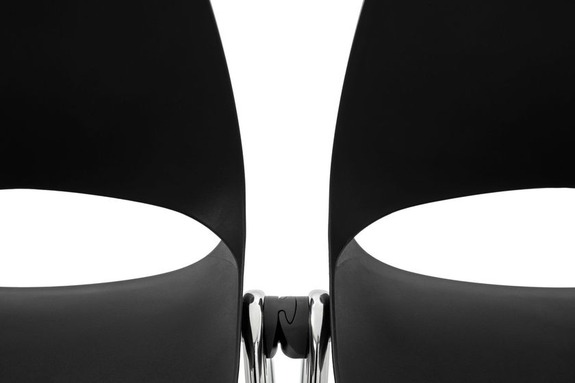 ECLIPSE Stackable chair with padded seat By Diemmebi | design Angelo ...