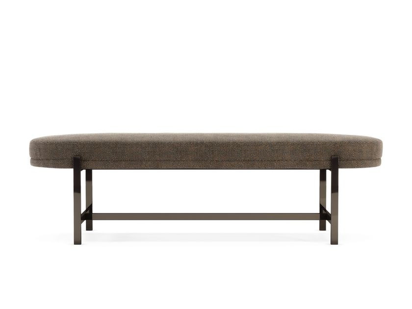 COLBERT L Upholstered fabric bench By Domkapa