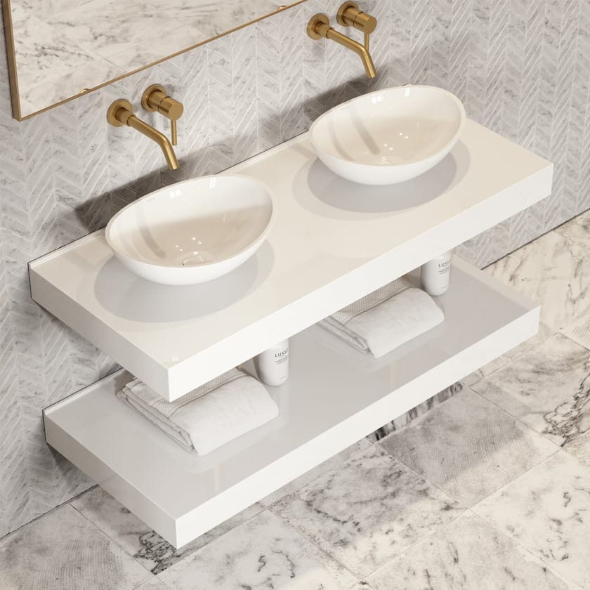 Double washbasin countertop By LUSSO