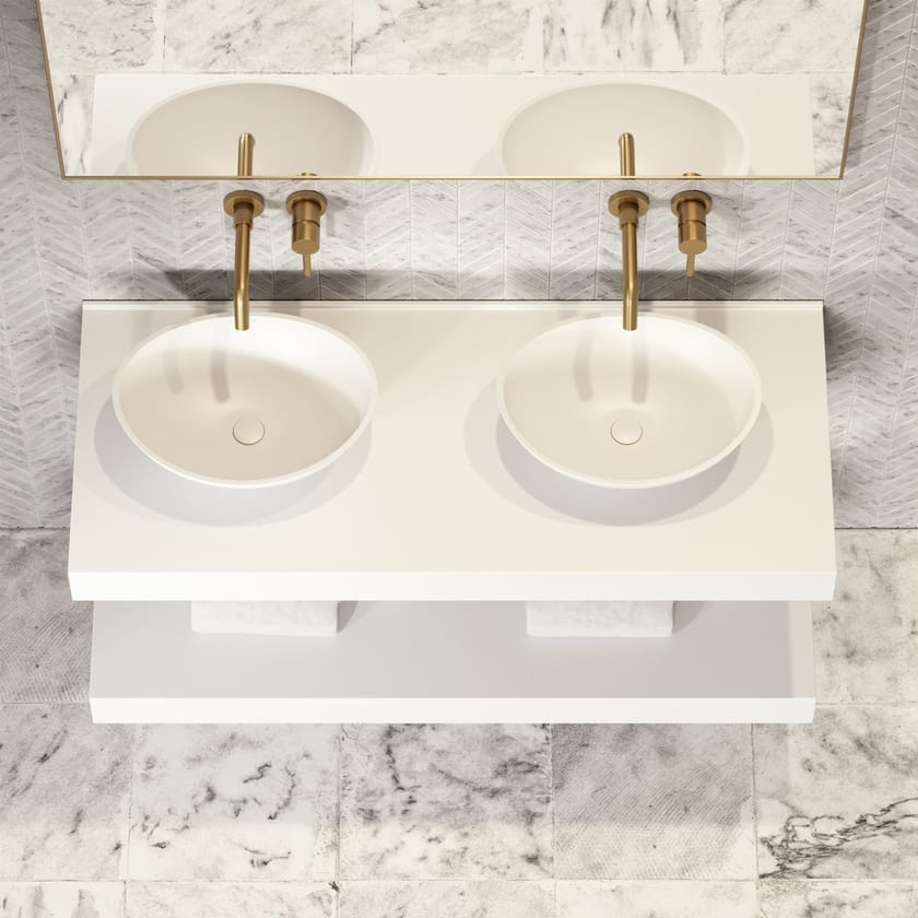 Double washbasin countertop By LUSSO