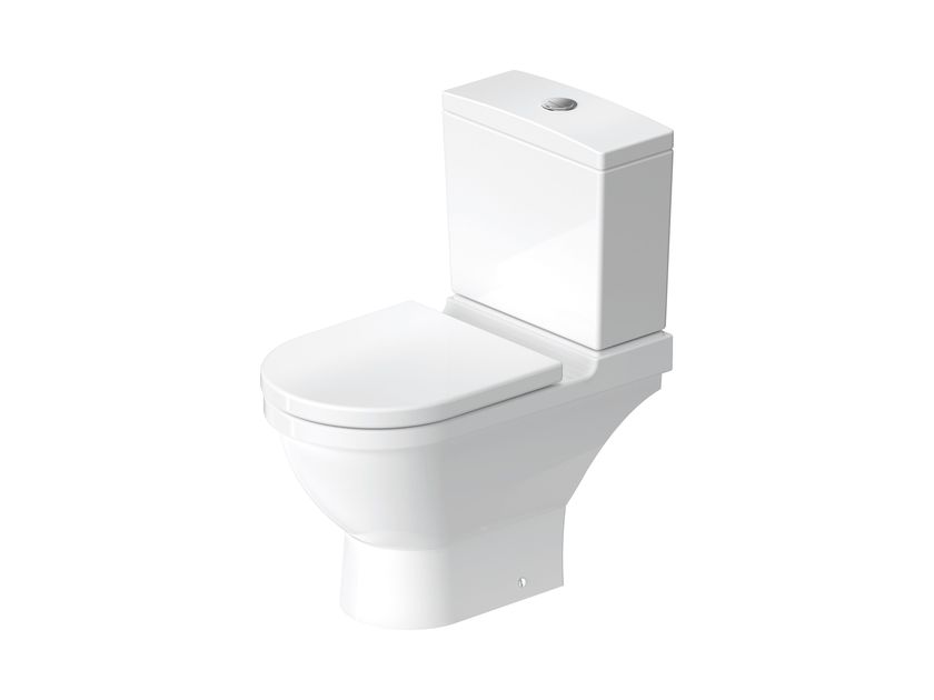STARCK 3 012609 Close coupled rimless ceramic toilet By Duravit