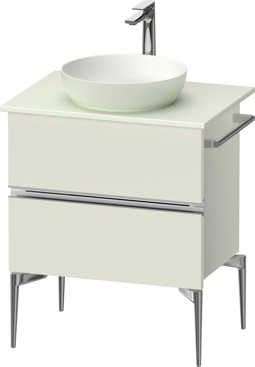 SIVIDA SV4657 Floor-standing single wooden vanity unit with drawers By ...