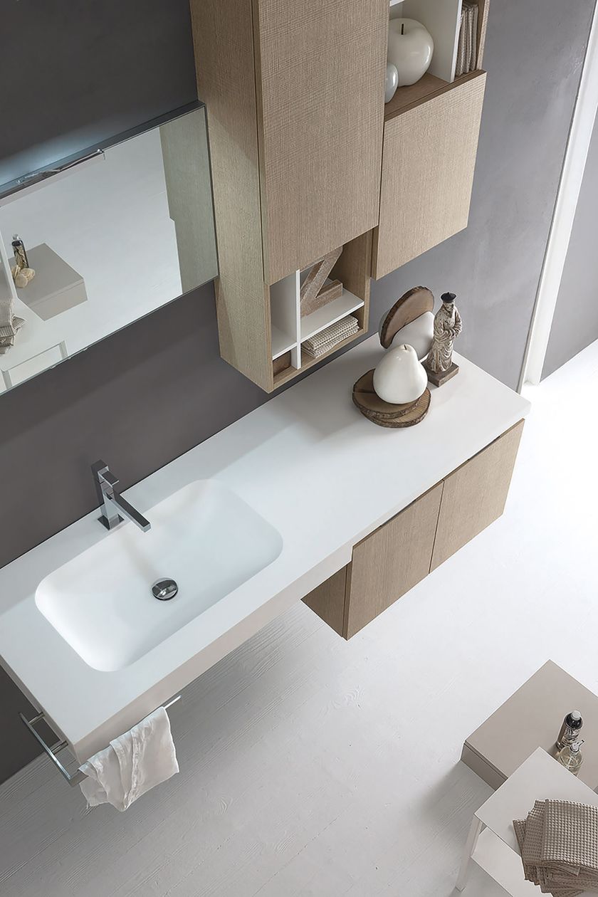E.GÒ Oak bathroom cabinet / vanity unit By Arcom