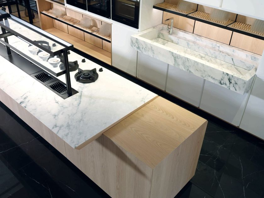 Kitchen with island without handles E6.00 / E4.90 Emotions - Kitchens ...