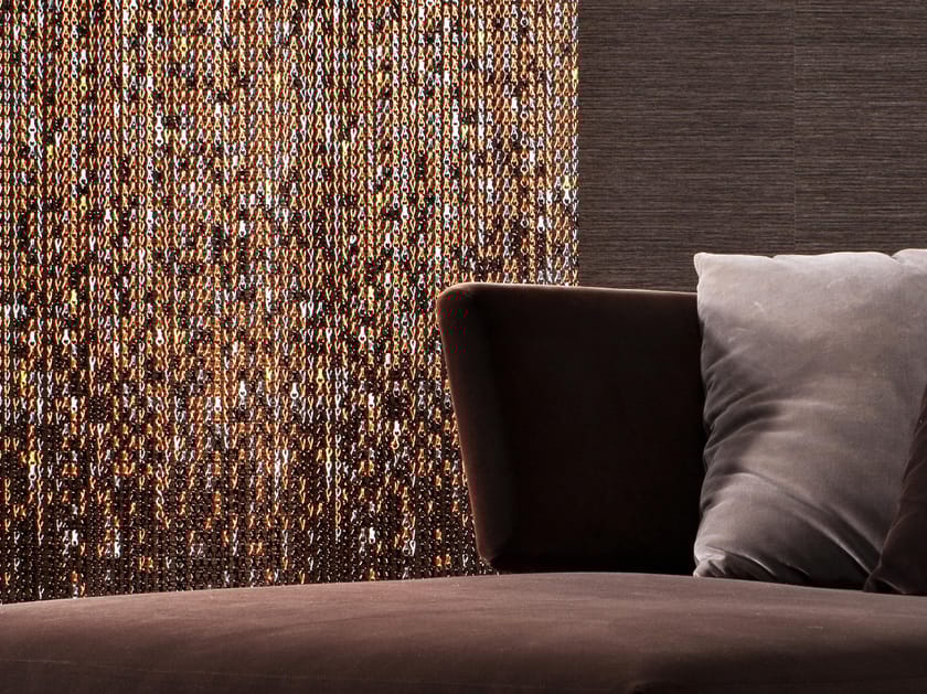 Aluminium chain curtain EARTH By Kriskadecor