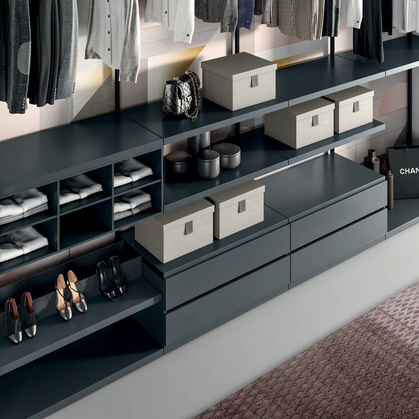 Walk-in wardrobe EASY PROJECT UP 02 By Dall'Agnese