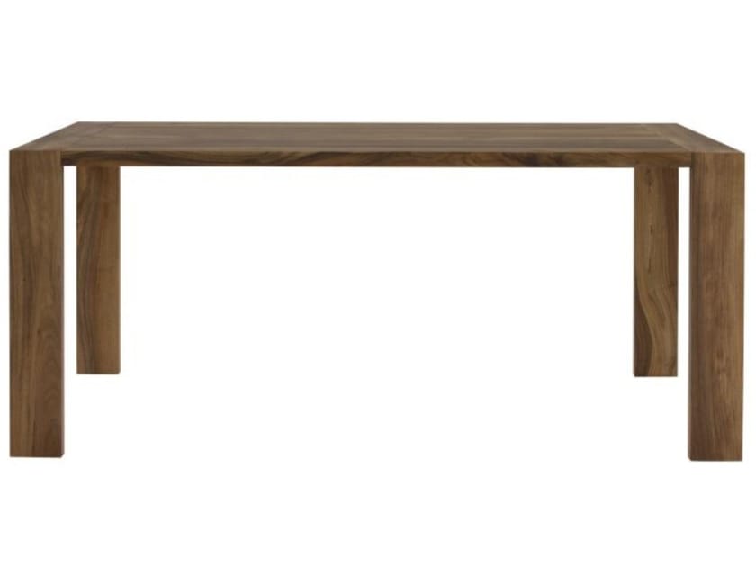 EATON Rectangular solid wood table By Ligne Roset