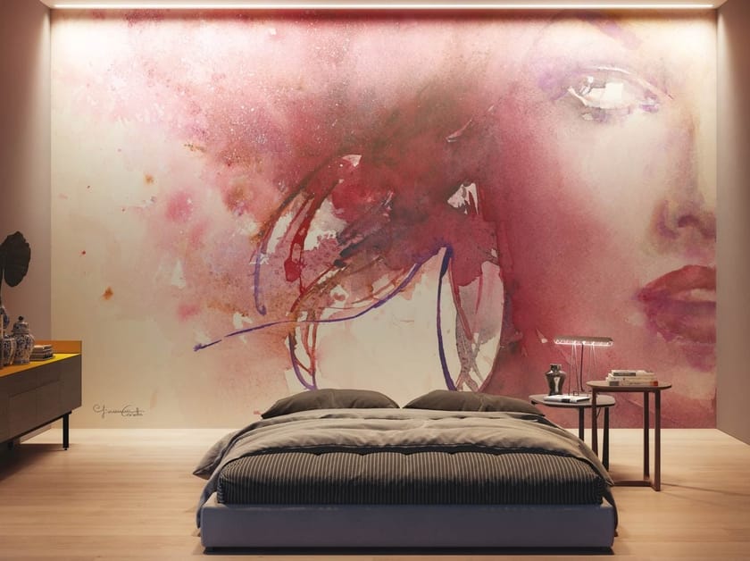 Pop art nonwoven wallpaper EAU ROUGE Art Collections Collection By ...