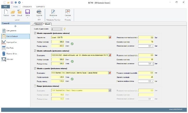 EC740 RETI IDRANTI E NASPI v. 8 Progettazione impianto antincendio By EDILCLIMA