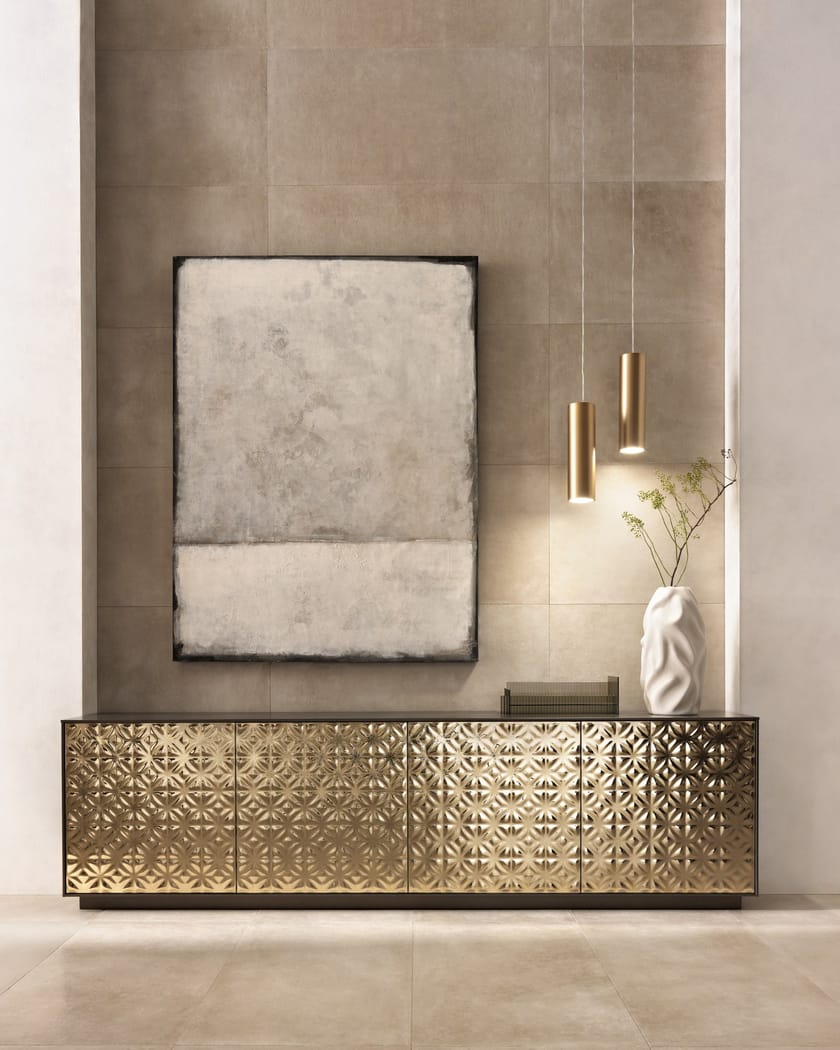 ECHO Wood and glass sideboard with doors By Fiam Italia | design Marcel ...