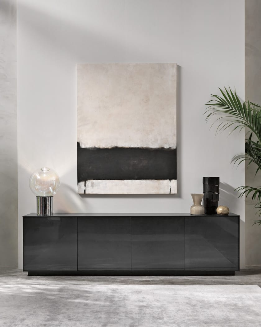 ECHO Wood and glass sideboard with doors By Fiam Italia | design Marcel ...