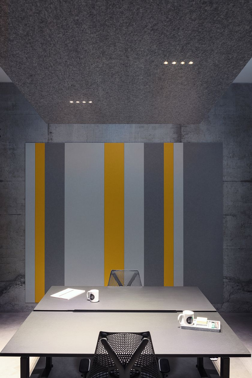 Panneau acoustique suspendu avec éclairage intégré ECHOLED® EQ4 By ECHOJAZZ