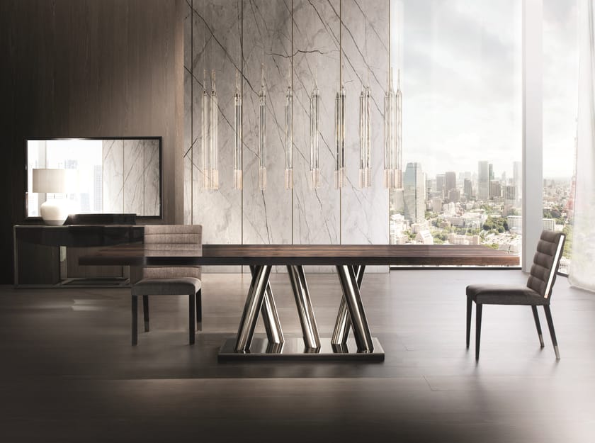 ECLIPSE | Console table Rectangular wooden console table with drawers ...