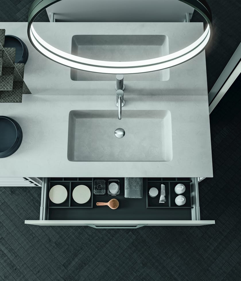 LED Mirror lamp for bathroom ECLISSI Cartabianca Collection By Cerasa