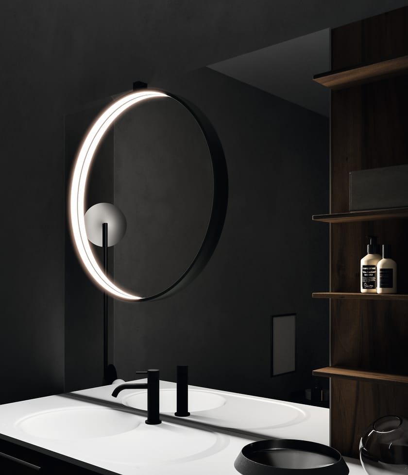 LED Mirror lamp for bathroom ECLISSI Cartabianca Collection By Cerasa