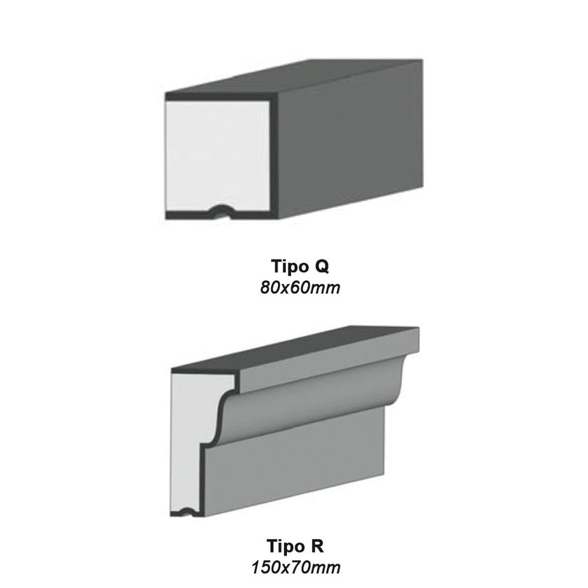 ECO CORNICE Polystyrene matrix for decorative element By Isolconfort