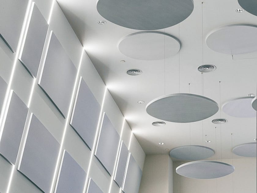 FOAM CIRCULAR ISLAND Hanging acoustic panel By ECOcero