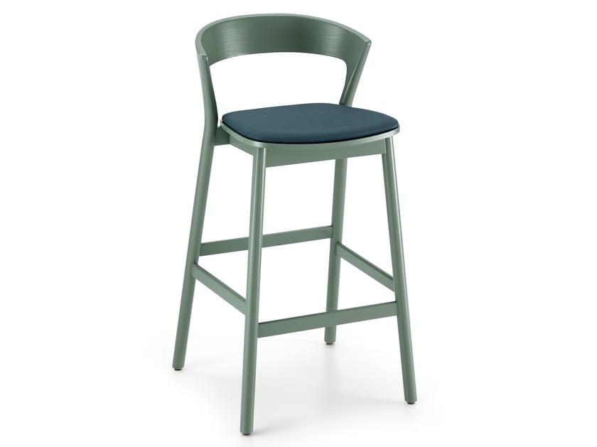 EDITH Barstool with integrated cushion By TrabA' | design Massimo Broglio