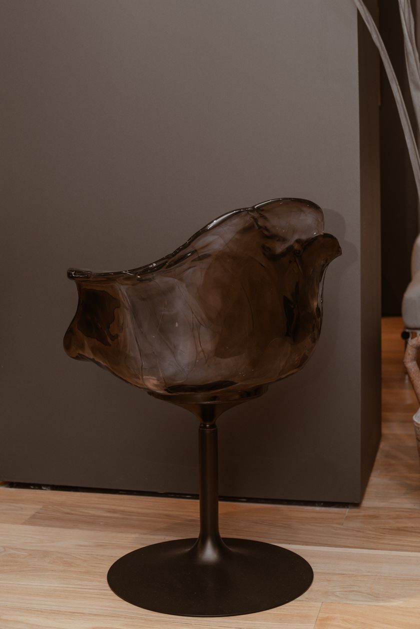 EDRA - ELLA Swivel polycarbonate chair with armrests By In Stock ...