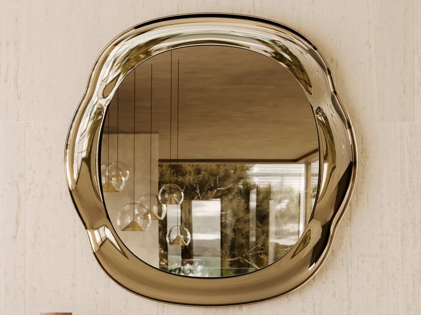 MATISSE Framed round crystal mirror By EFORMA