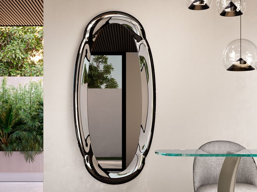 MATISSE Oval framed crystal mirror By EFORMA