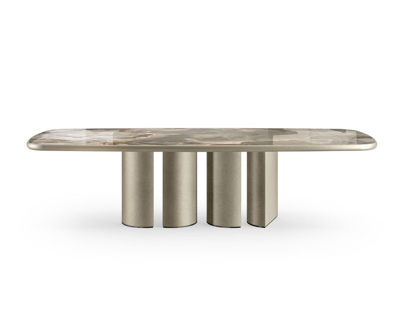 PLAI Tavolo rettangolare con top in ceramica King By EFORMA | design Ollen Pal