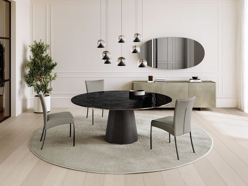 TEO Round crystal dining table By EFORMA