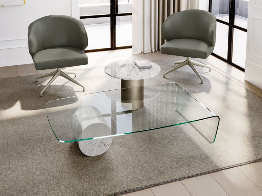 TOR Rectangular crystal central coffee table By EFORMA