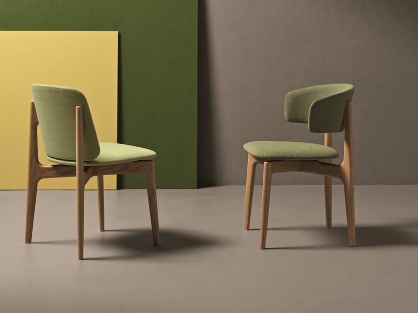 EGADI 01 Upholstered fabric chair By Very Wood | design Rodolfo Dordoni